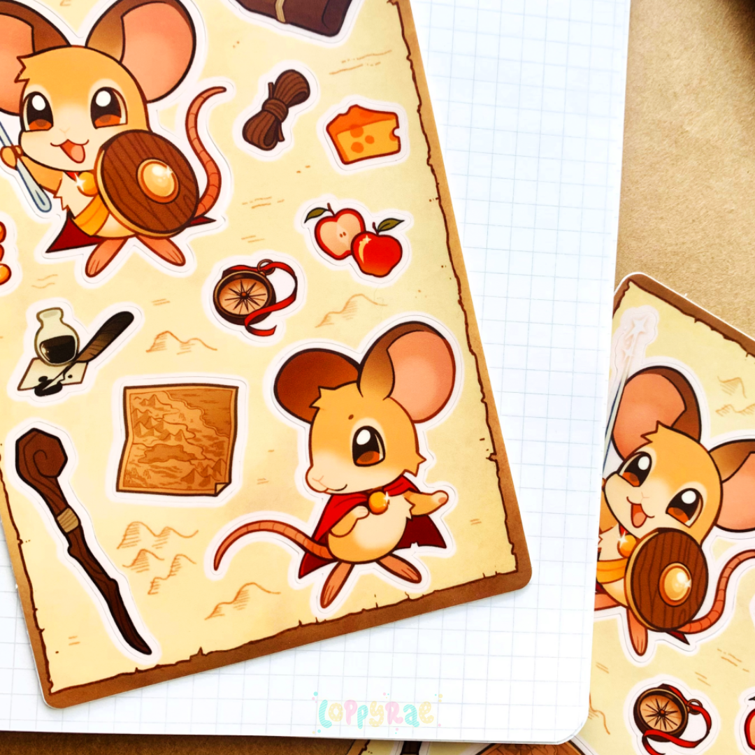 "Little Adventurer” Sticker Sheet – LoppyRae